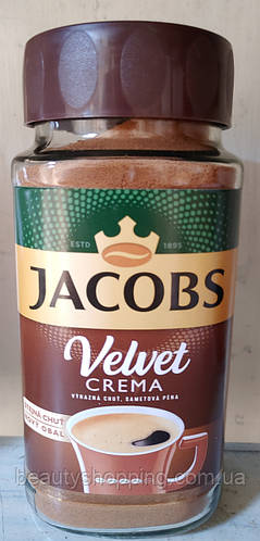 Jacobs Velvet Crema Розчинна кава 200g, ціна 212 грн — Prom.ua (ID ...