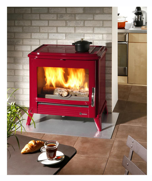 Печь чугунная Invicta Modena (красная эмаль) купить по доступной цене в ...