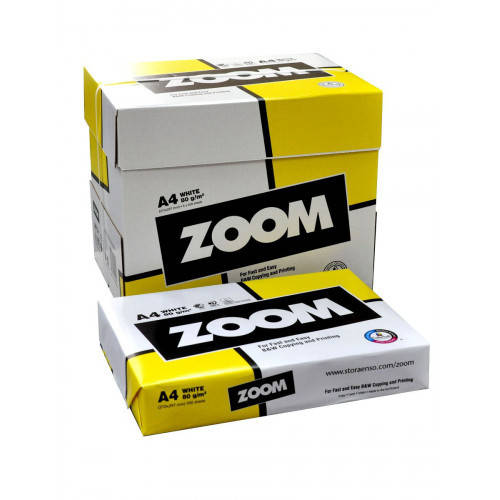 Офисная бумага А4 80г/м2 ZOOM Stora Enso, белизна 150 % Финлядия ...