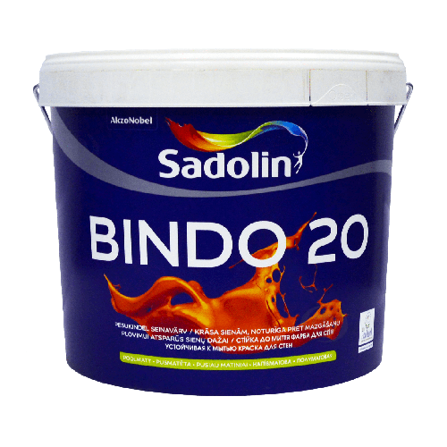 Латексна фарба Sadolin Bindo 20 для стін та стелі, біла, BW, 10 л, цена 6800 грн — Prom.ua (ID ...