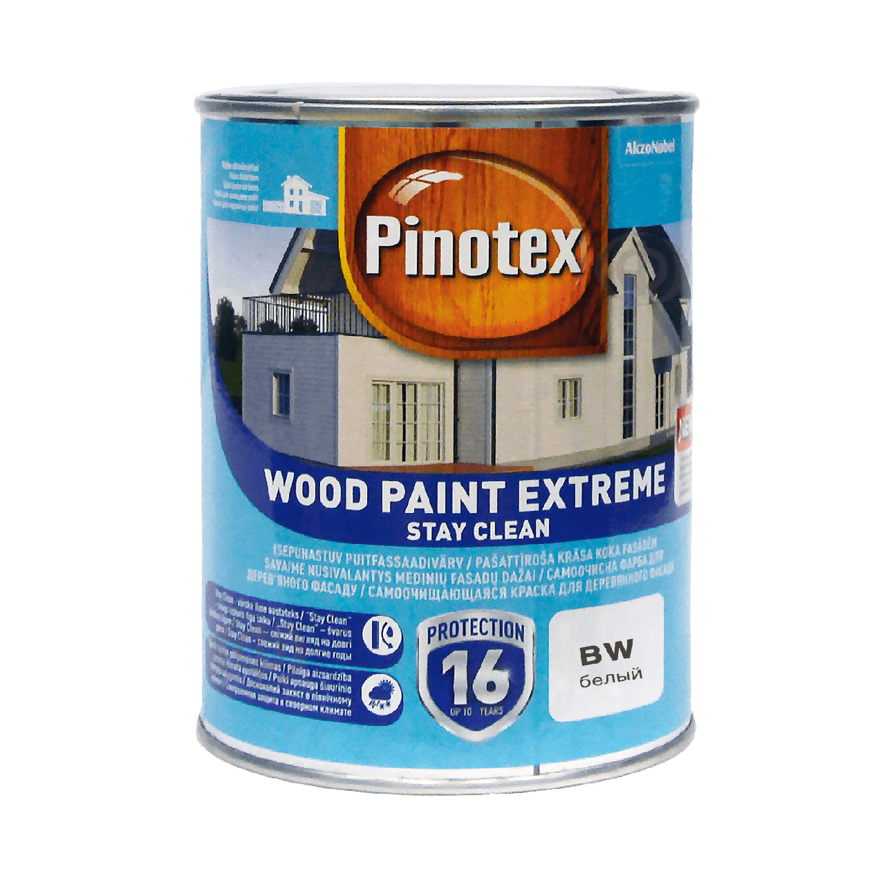 Фарба для дерева Pinotex Wood Paint Extreme самоочисна, біла, BW, 1 л ...