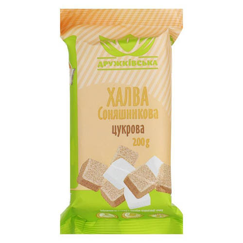 Халва Дружківська Цукрова 200 г (4823092700940) (ID#1669780135), цена ...