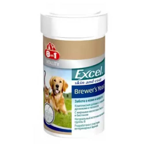 Купити 8 in 1 Brewer's Yeast Excel пивні дріжджі для котів і собак ...