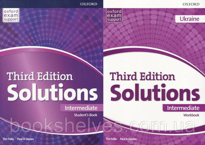Купити Solutions (Third Edition) Intermediate Student's Book&WorkBook Підручник та Робочий зошит ...