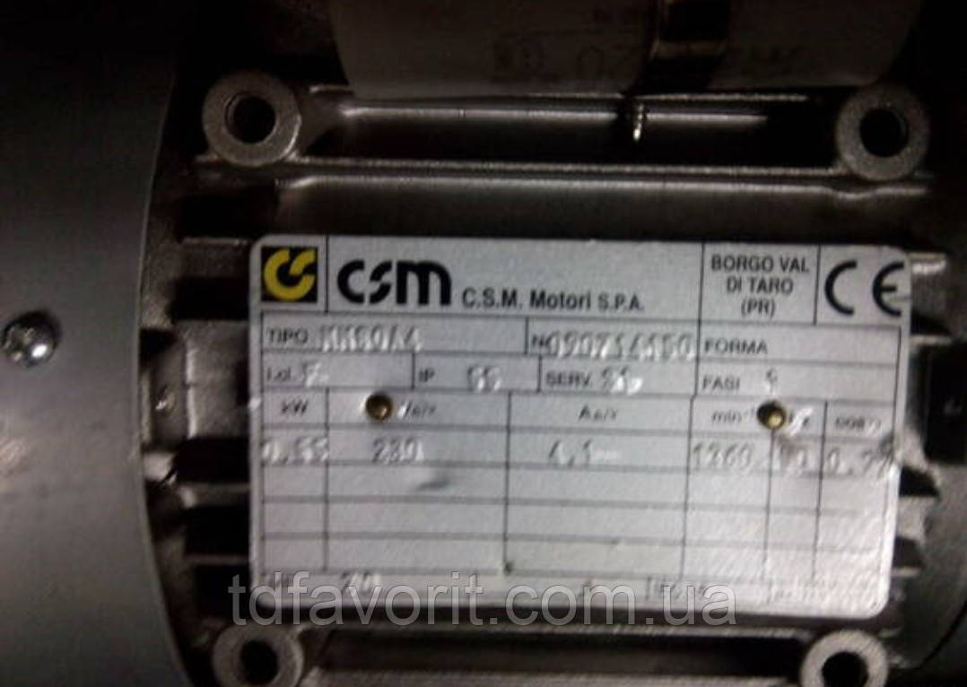 Купити Мотор однофазний C. S. M. Motori SRL MM 80 А4 220 (P1=0,55 кВт ...