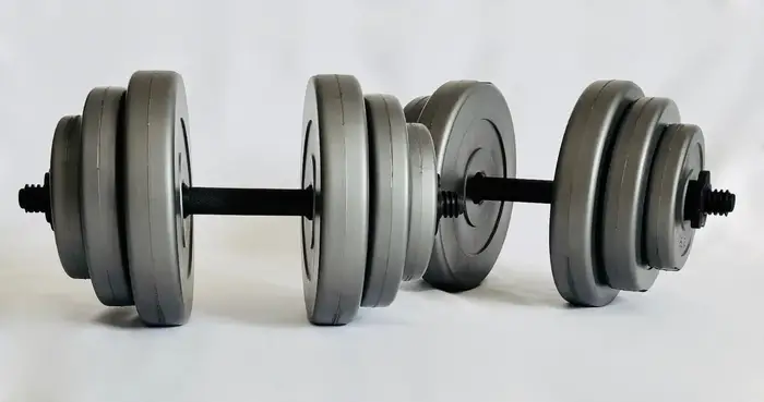 Комплект гантелей набор 2 шт по 18 кг разборные Гири гантели штанги ...