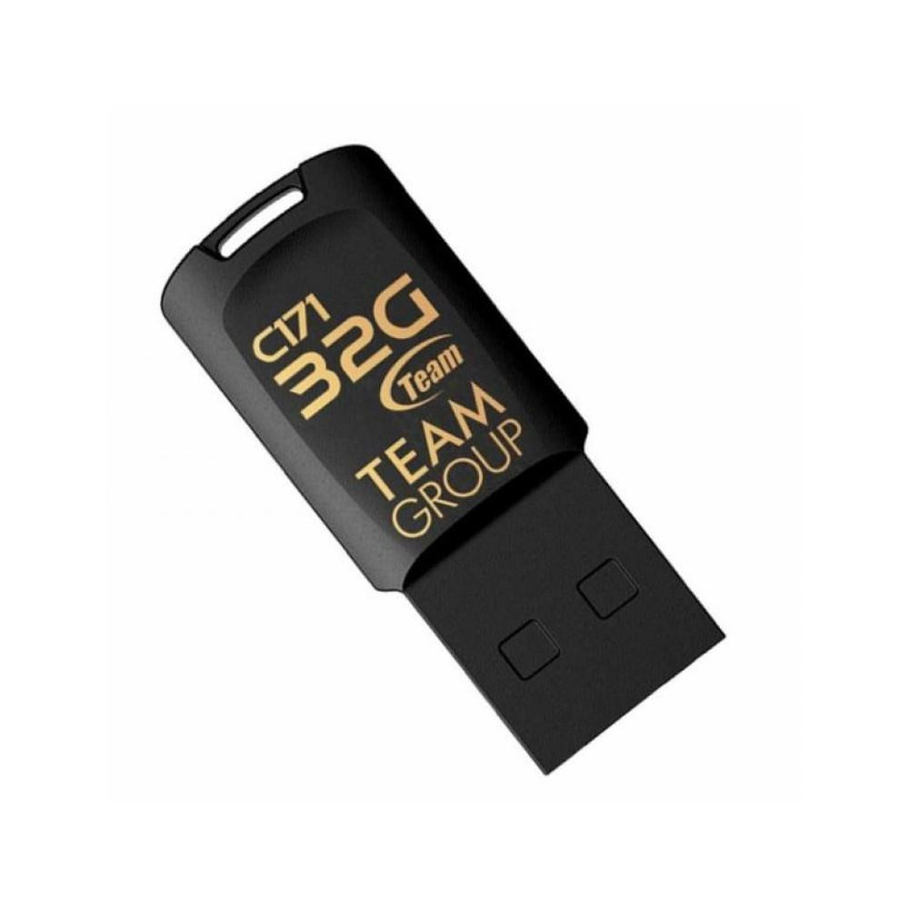 USB 2.0 флеш накопичувач 32GB Team C171 (TC17132GB01) чорний новий ...