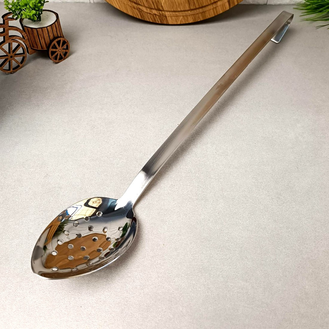 Ложка Раздаточная Перфорированная 38 См Из Нержавейки HLS (7518/1 ...