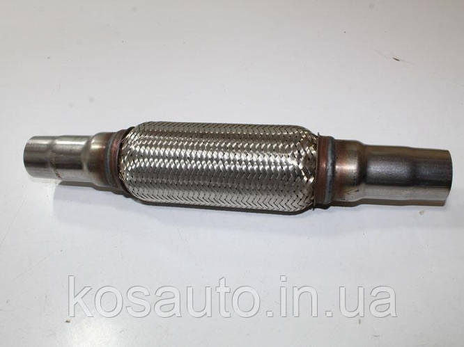 Гофра глушителя с фланцами переменного диаметра 45/48/55х200/400 (3-х ...