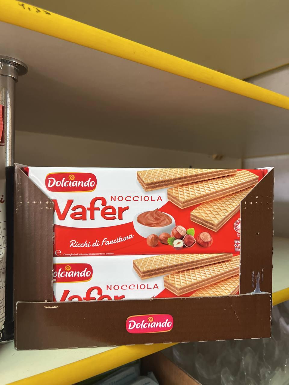 Вафлі 😍 Dolciando з молочно-горіховою начинкою 300 гр. Італія: продаж ...