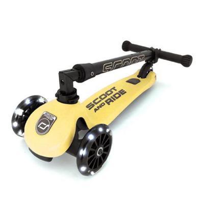 Купить Самокат Scoot&Ride Highwaykick-3 со светящимися колесами лимон ...