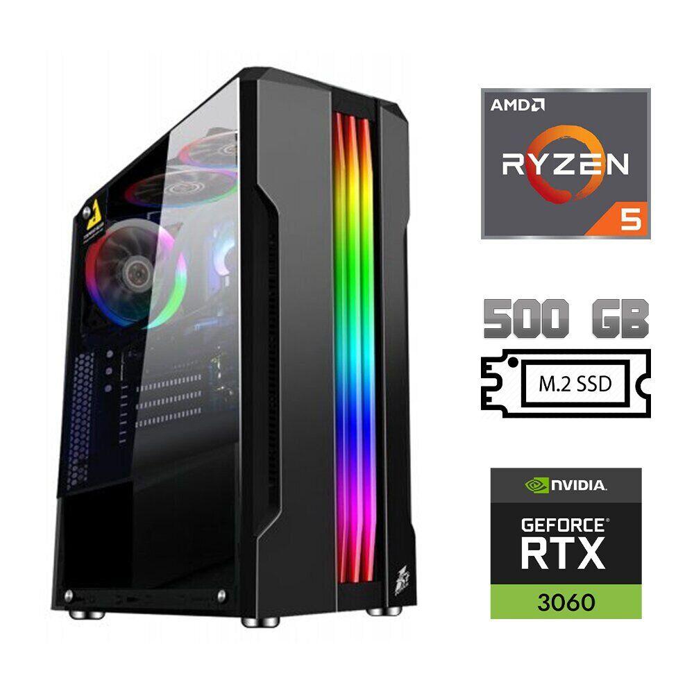 Игровой ПК Ryzen 5 5500 6(12)ядер 3.6-4.2GHz/16GB DDR4/500GB SSD M.2 ...