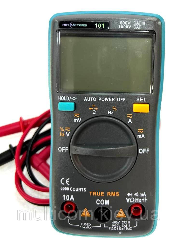Купить 17-01-601. Цифровой мультиметр Richmeters RM-101, цена 715.20 грн — Prom.ua (ID#1671172404)