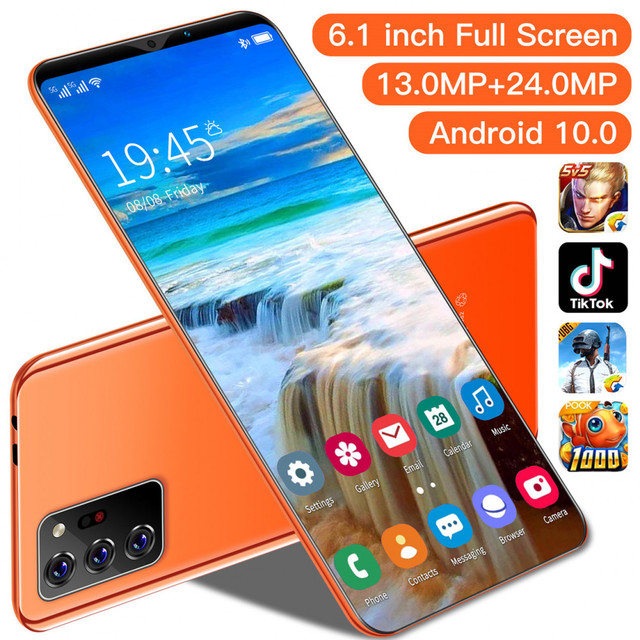 Смартфон Note 30 Plus, 4+64 ГБ, 6.1 дюйма, Android 4G чорний УЦЕНКА ...