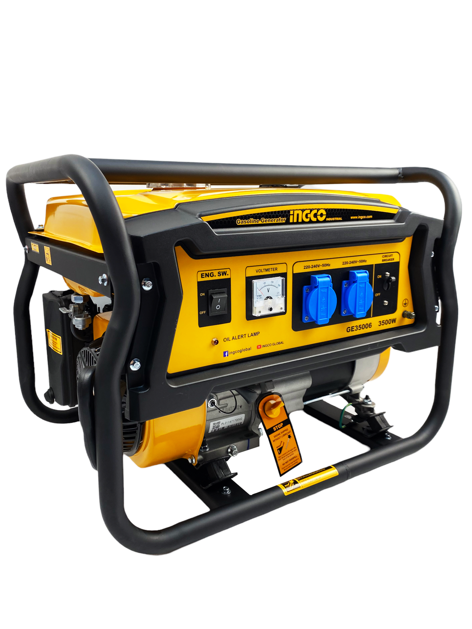 3,5кВт Генератор бензиновий INGCO GE35006 INDUSTRIAL AVR | Мідна ...