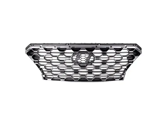 Решетка радиатора Hyundai Santa Fe IV 18-20 (Тайвань) без отв. под ...