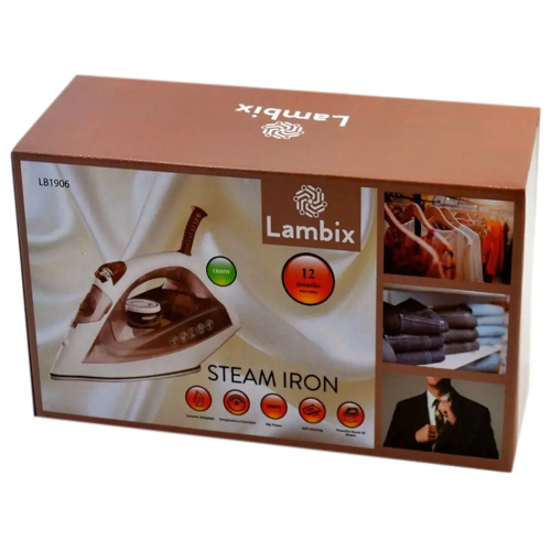 Парова праска Lambix LB-1906 Праска з функцією відпарювання Ручна ...