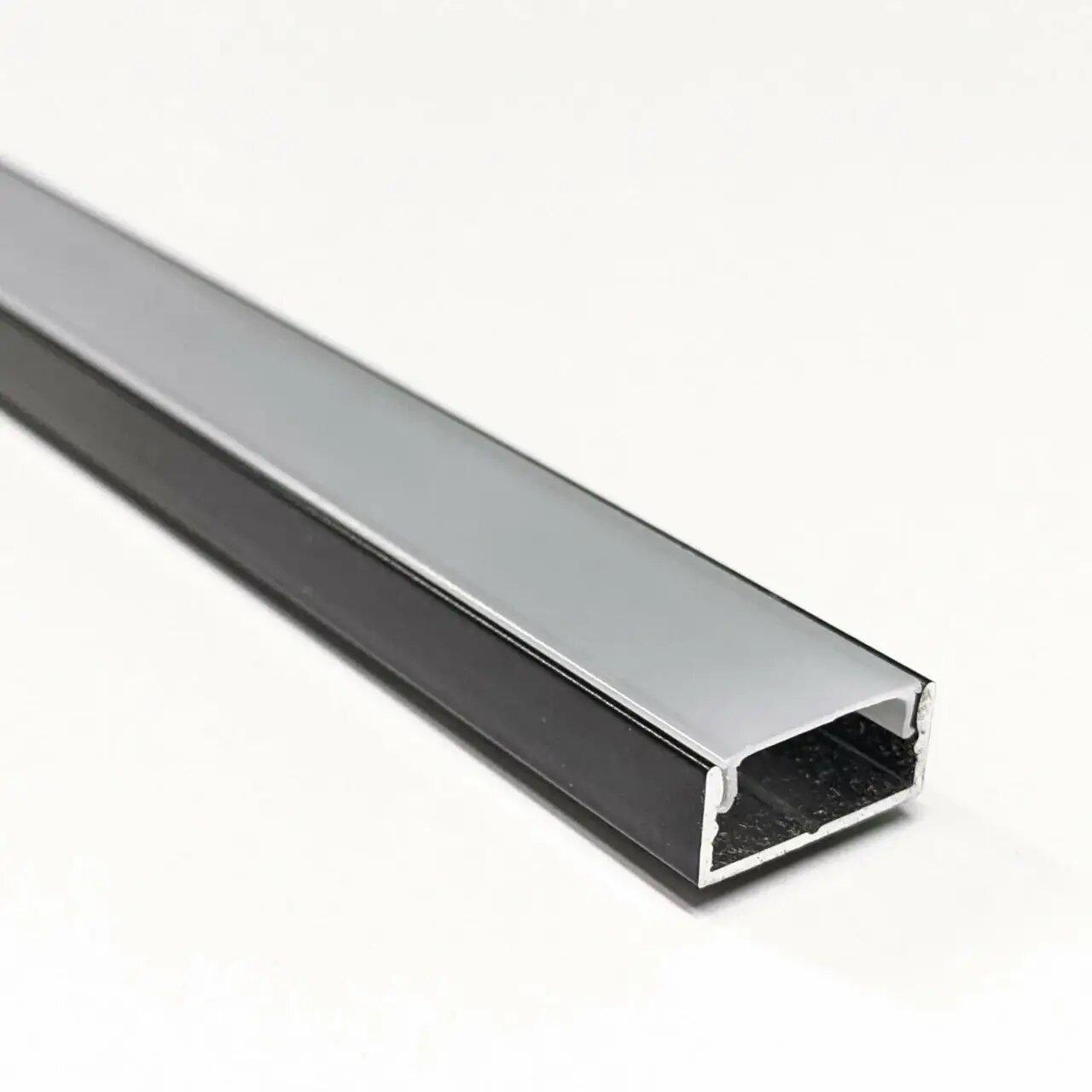 Набір Biom профіль алюм. ЛП7B чорний розсіювач матовий плоский LP-7B+LM ...