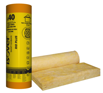 Купить Утеплитель Isover RIO Plus 1200х7000х50+50 мм 16,8 кв.м, цена ...