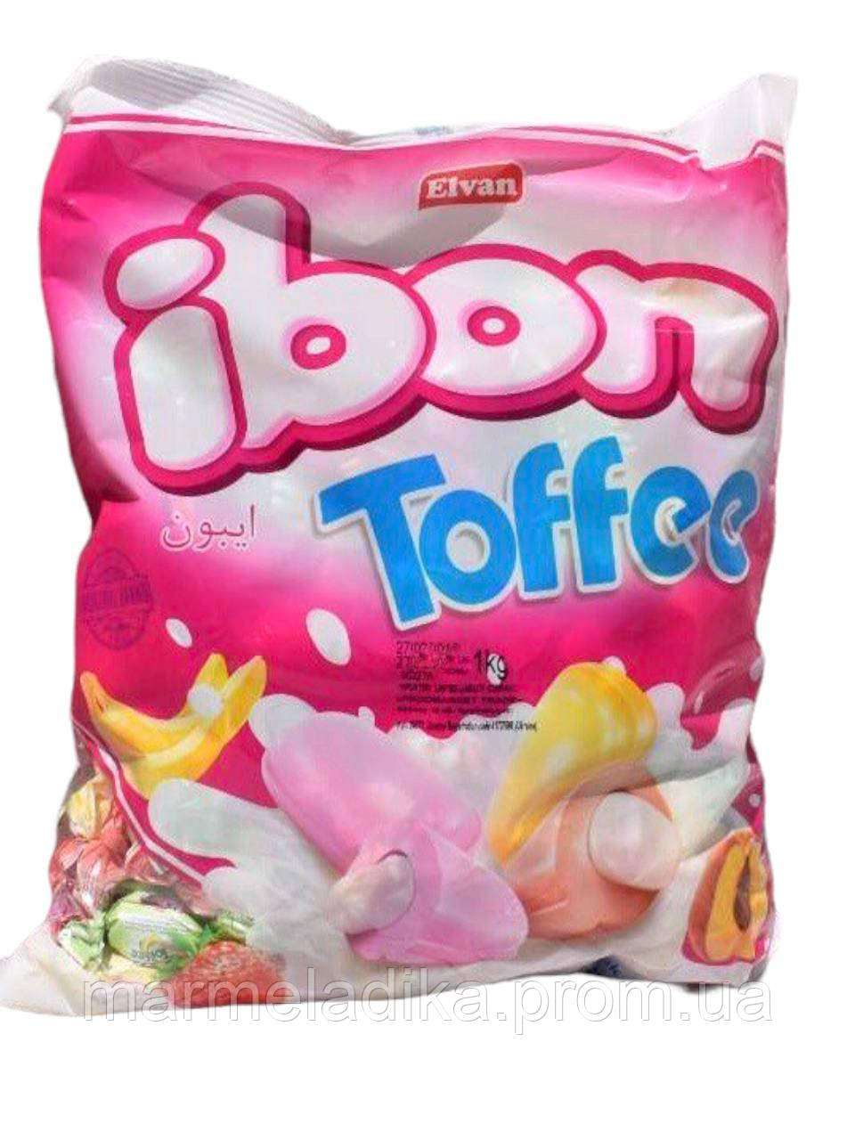 Купити IBON TOFFEE MIX фруктові жувальні цукерки ЙОГУРТОВИЙ МІКС 1 кг ...