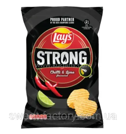 Чипсы Lays Strong Chili Lime Чили Лайм 130g: продажа, цена в Чернигове ...