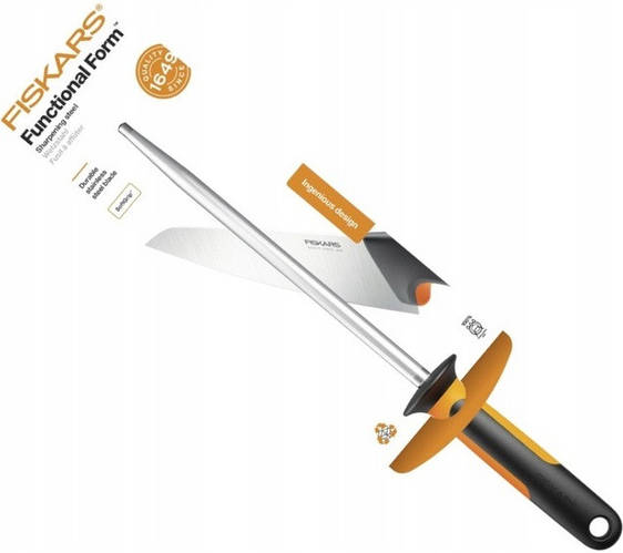 Купить Ручной Мусат (Точилка) для ножей 41 см Fiskars "Functional Form" (1057549) Нержавеющая ...