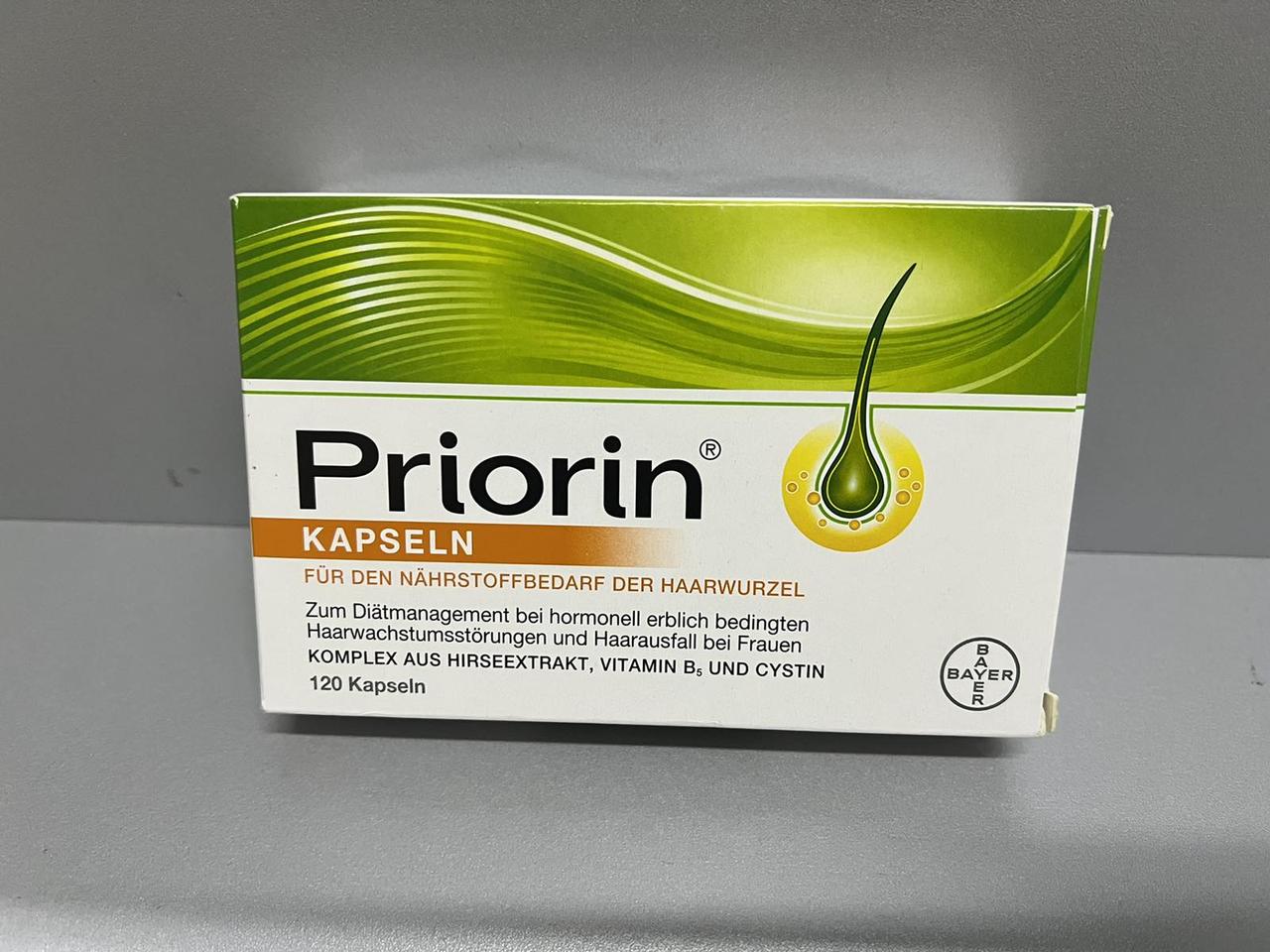 Priorin Приорин Bayer Капсулы для питания корней волос, 120 штук ...