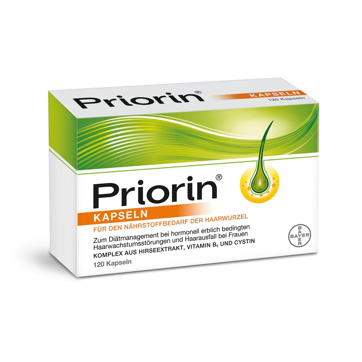 Priorin Приорин Bayer Капсулы для питания корней волос, 120 штук ...