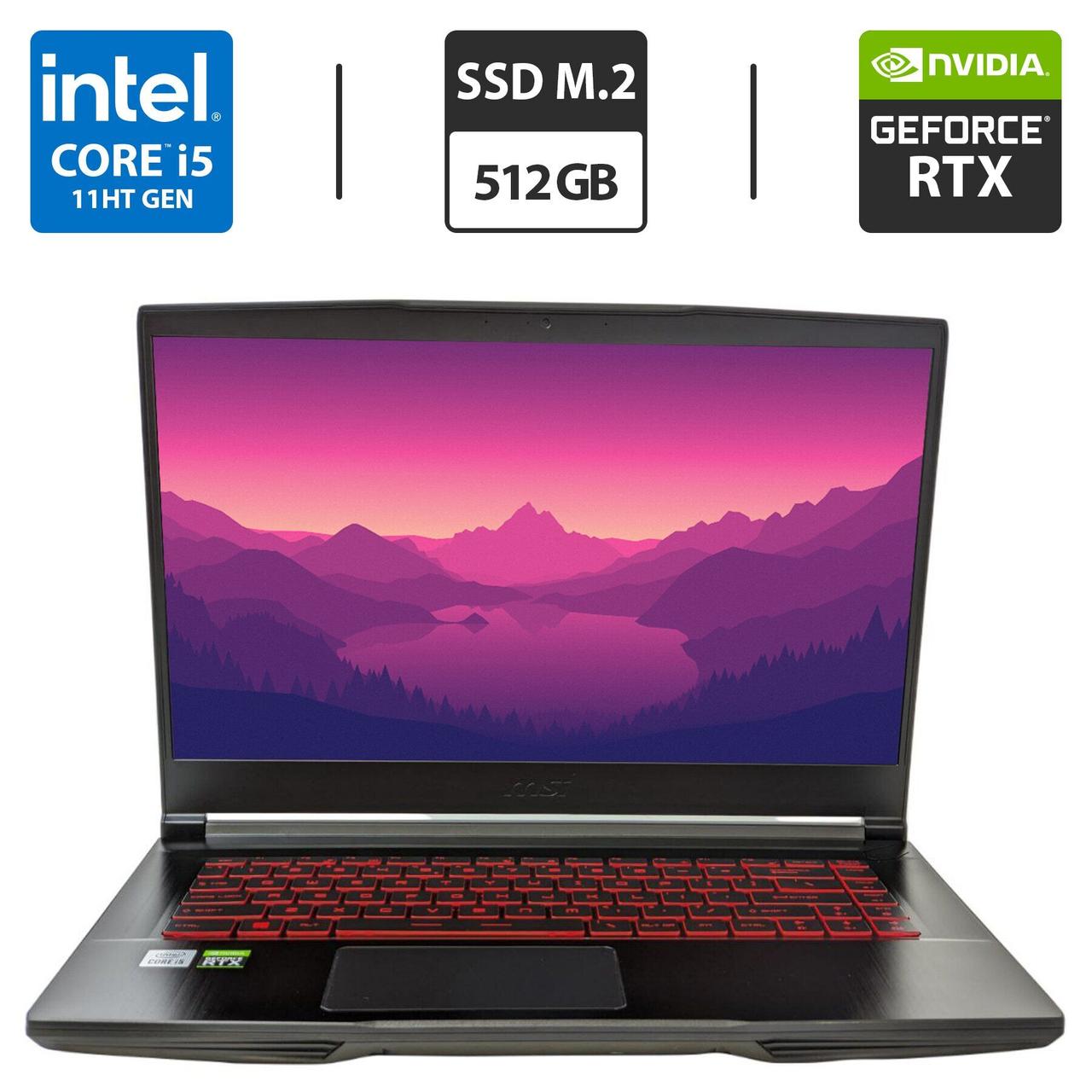 Игр. ноутбук MSI MS-16W2/15.6"/Core i5-10200H 4(8)ядра 2.4GHz/8GB DDR4 ...