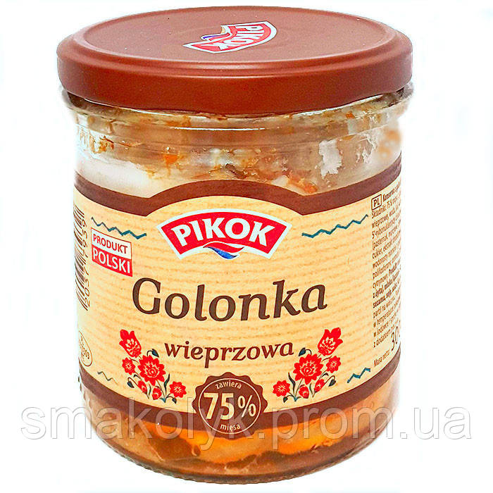 Тушонка PIKOK, Golonka wieprzowa (75% м'яса), 300 г., цена 82 грн ...