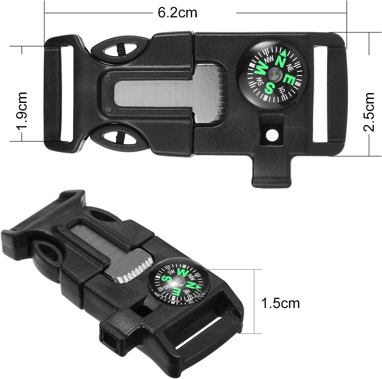 Пряжка Фастекс, с Компасом, Огнивом, Кресалом, Свистком, для Браслета ...