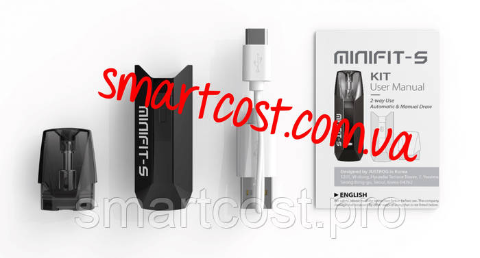 Justfog Minifit S Pod System Kit 420mAh ORIGINAL Black Под ...