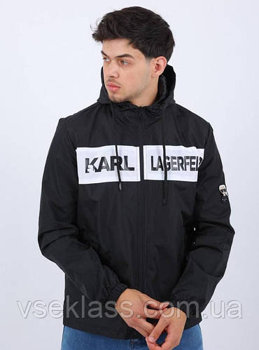"S" Karl Lagerfeld мужская модная брендовая куртка ветровка осень весна ...