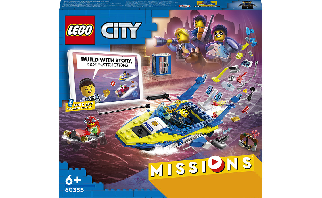 LEGO City Missions Детективные Миссии Водной Полиции 278 Деталей (60355 ...