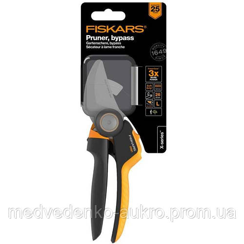 Плоскостной секатор Fiskars X-series P961 1057175, цена 1150 грн — Prom.ua (ID#1672814572)