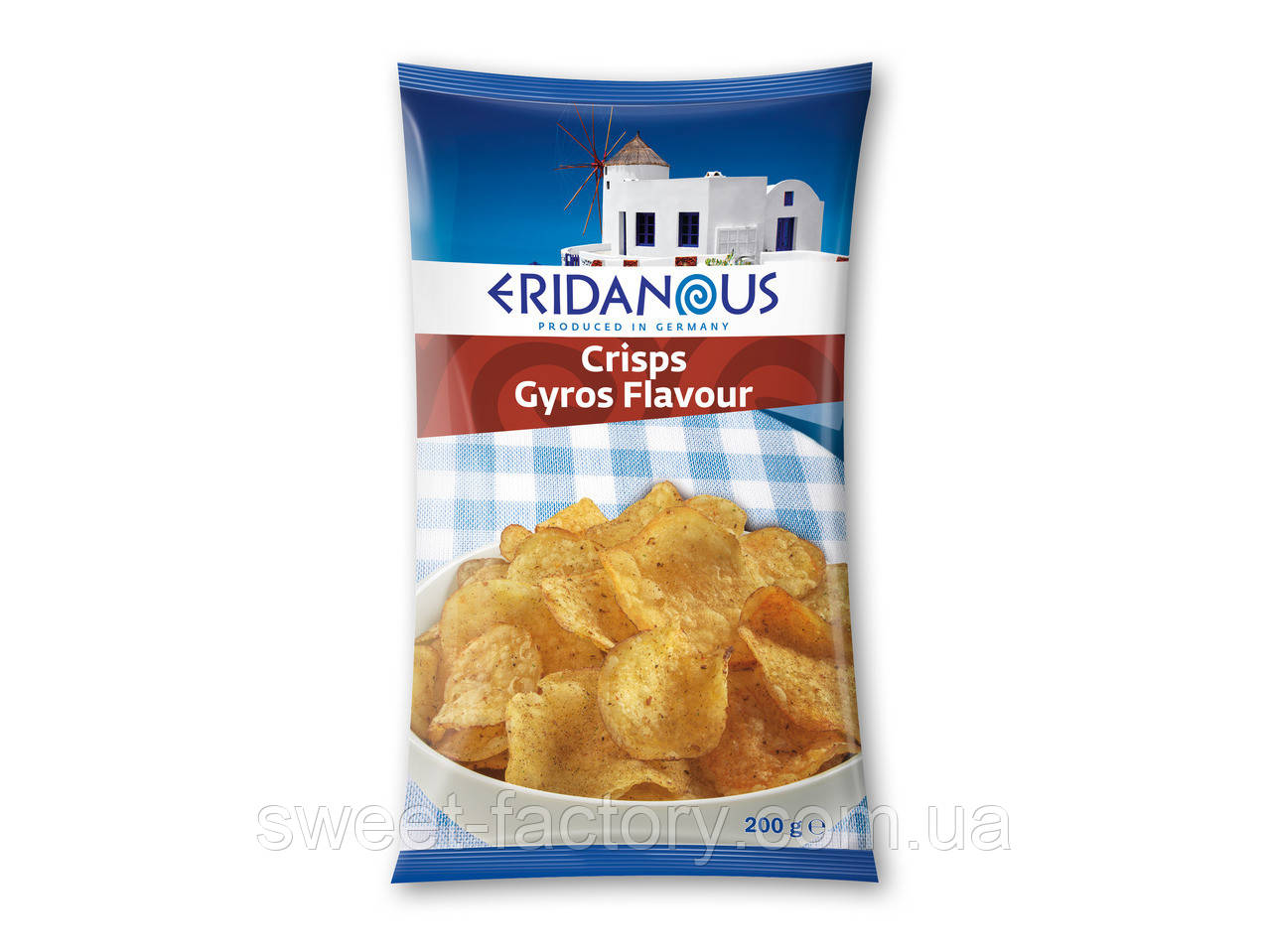Купить Чипсы Eridanous Crisps Gyros 200g, цена 137 ₴ — Prom.ua (ID ...