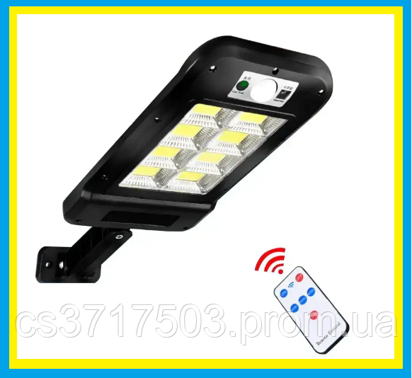 Купити Led ліхтар вуличний світильник із датчиком руху прожектор ліхтар на сонячній батареї