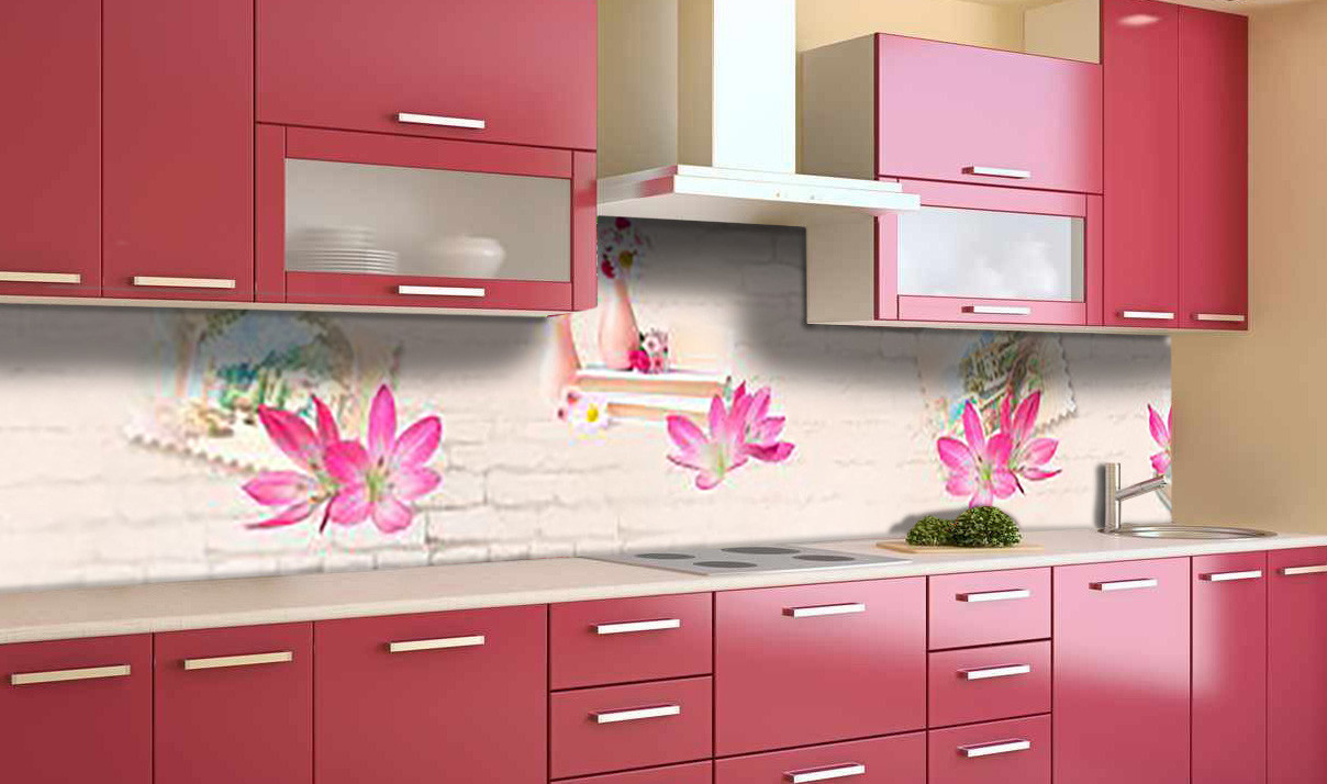 Наклейка на скинали Zatarga на кухню «Красивые марки» 650х2500 мм ...