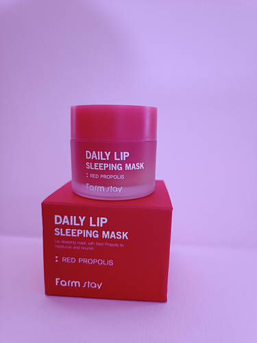 Нічна маска з червоним прополісом для губ FarmStay Daily Sleeping Mask ...