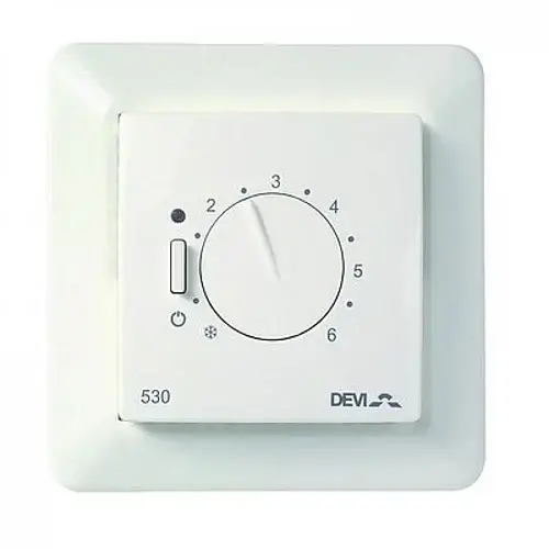 Терморегулятор механический Devireg-530 с датчиком температуры пола ...