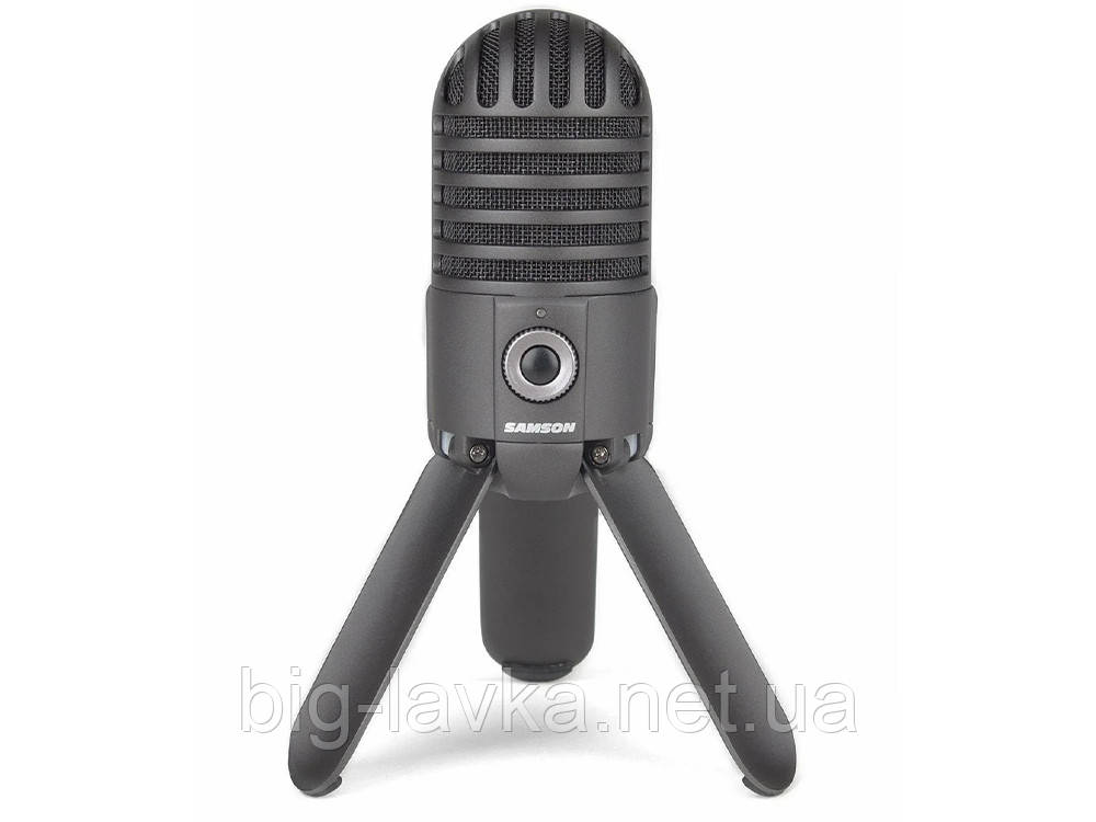 Микрофон Samson USB Конденсаторный с Аудио Выходом для Наушников Черный ...