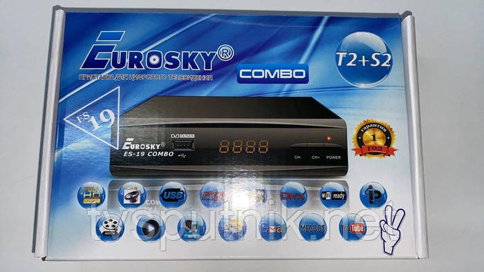 Купить Спутниковый HD ресивер Eurosky ES-19 Combo, цена 840 грн — Prom ...