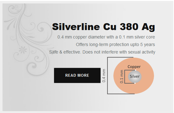 Купить Спираль внутриматочная Silverline T Сu380 Ag медь с серебром ...