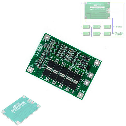 BMS контроллер 3x18650 с балансиром, 3S 40А плата (ID#1108041674), цена: 57 ₴, купить на Prom.ua