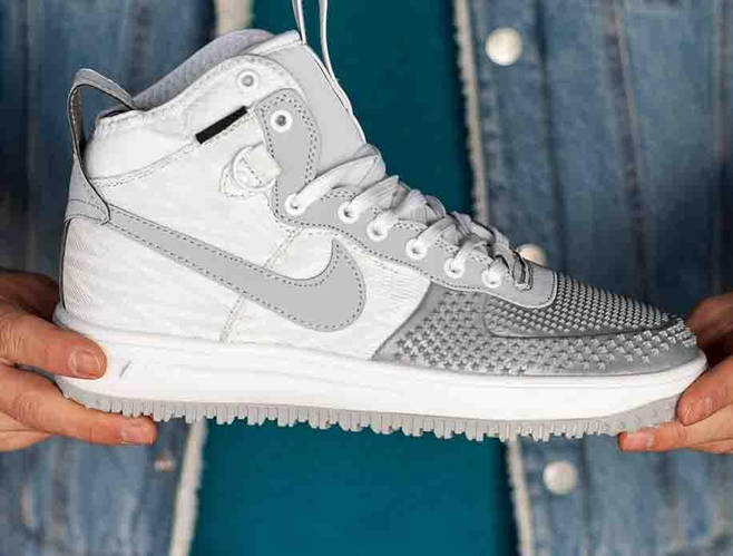 Купить Кроссовки мужские Nike Lunar Force Duckboot white сникерсы Найк ...