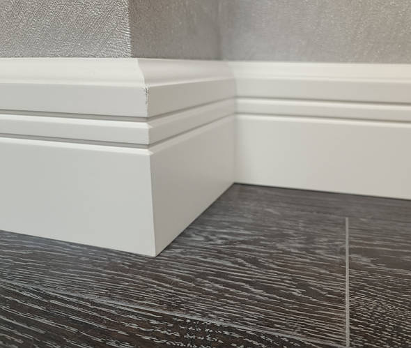 Плінтус МДФ фарбованний ПФ-8 товщиною 16мм.19мм. висотою 110 мм, ціна: 250 ₴, купити на Prom.ua