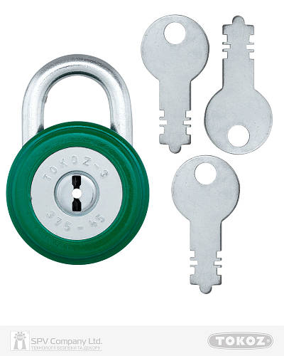 Замок висячий TOKOZ 375/45 3KEY TK1_M NR_shackle 15мм 7мм, ціна 340.32 ...