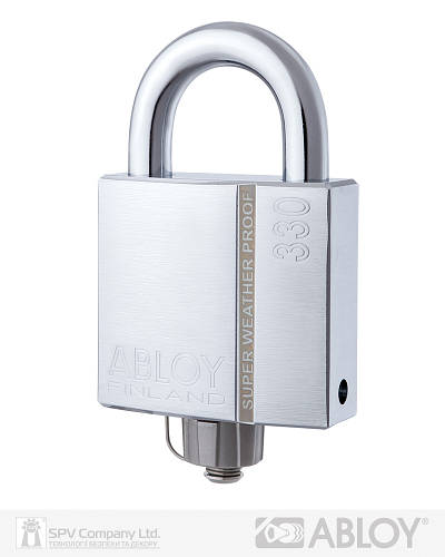 Замок висячий ABLOY PLM330 SENTRY BA66EE 2KEY STR_B NR_shackle 25мм 8мм ...