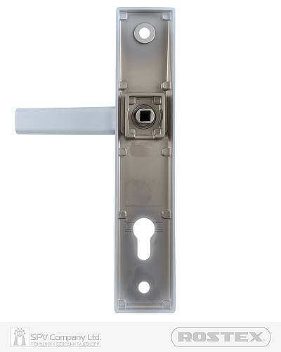 Фурнітура захисна ROSTEX OFFICE R fix-mov DIN PLATE 90мм Хром_сатин ...