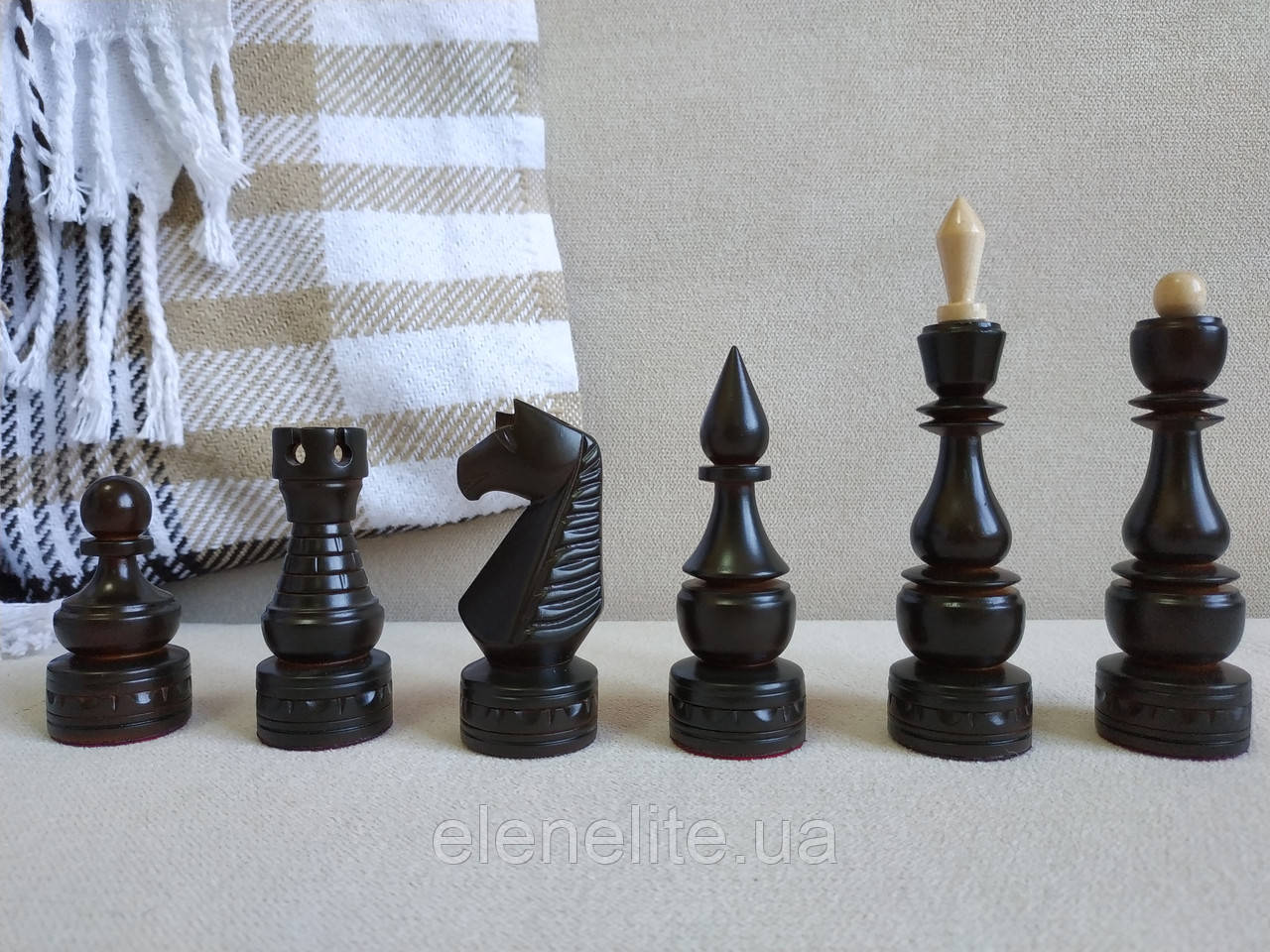 Эксклюзивные шахматные фигуры "Elite" из натуральной древесины клена ...